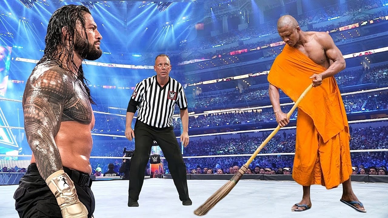 WWE 2K24 - Roman Reigns vs Shaolin Temple Keeper - FULL MATCH | WWE Sep ...