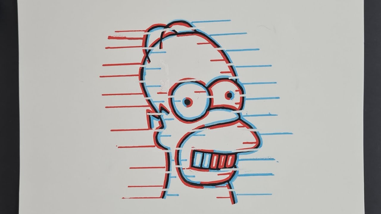 How To Draw The Glitch Effect! Tutorial #art #easydrawing # ...