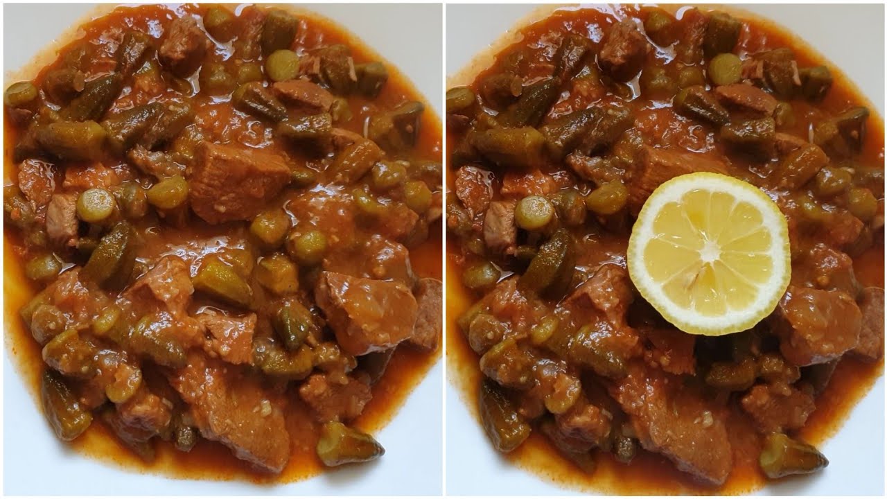 Make Delicious Bamia with Lamb Egyptian Recipe | It's really delicious ...