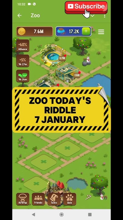 Zoo Today's Riddle (7 January) | Zoo Riddle Of The Day Answer | Zoo ...