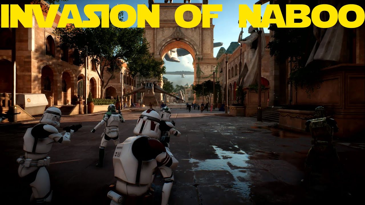 The Invasion of Naboo, Star Wars Battlefront 2 Gameplay - YouTube