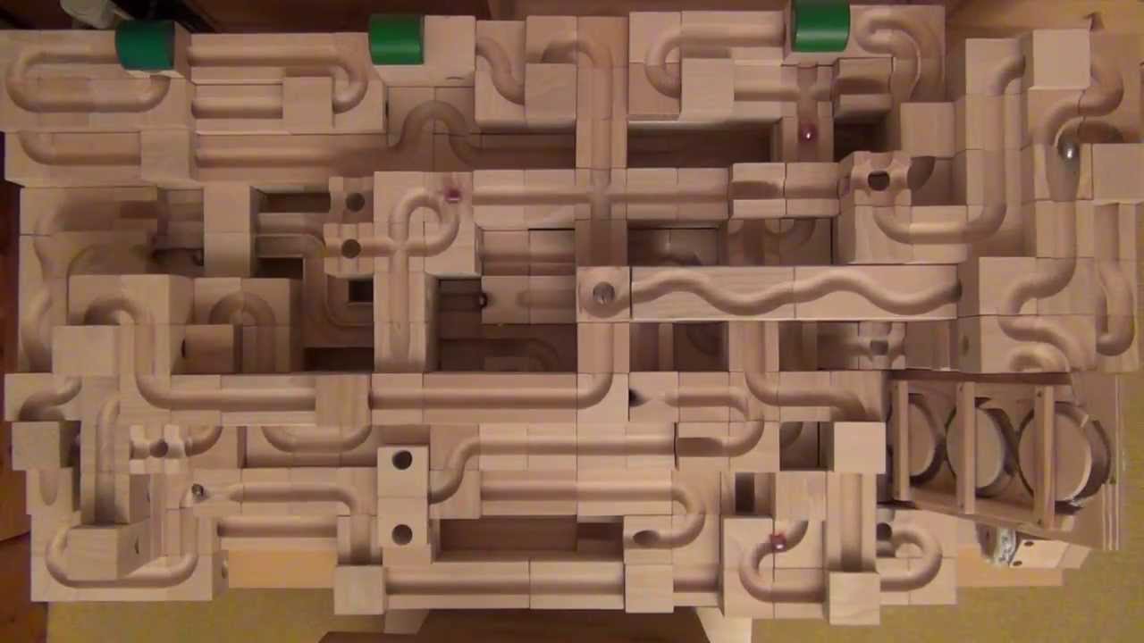 cuboro marble run "two ways" - YouTube