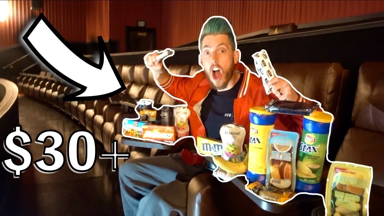 SNEAKING SNACKS IN THE MOVIE THEATER! ($30+) - YouTube
