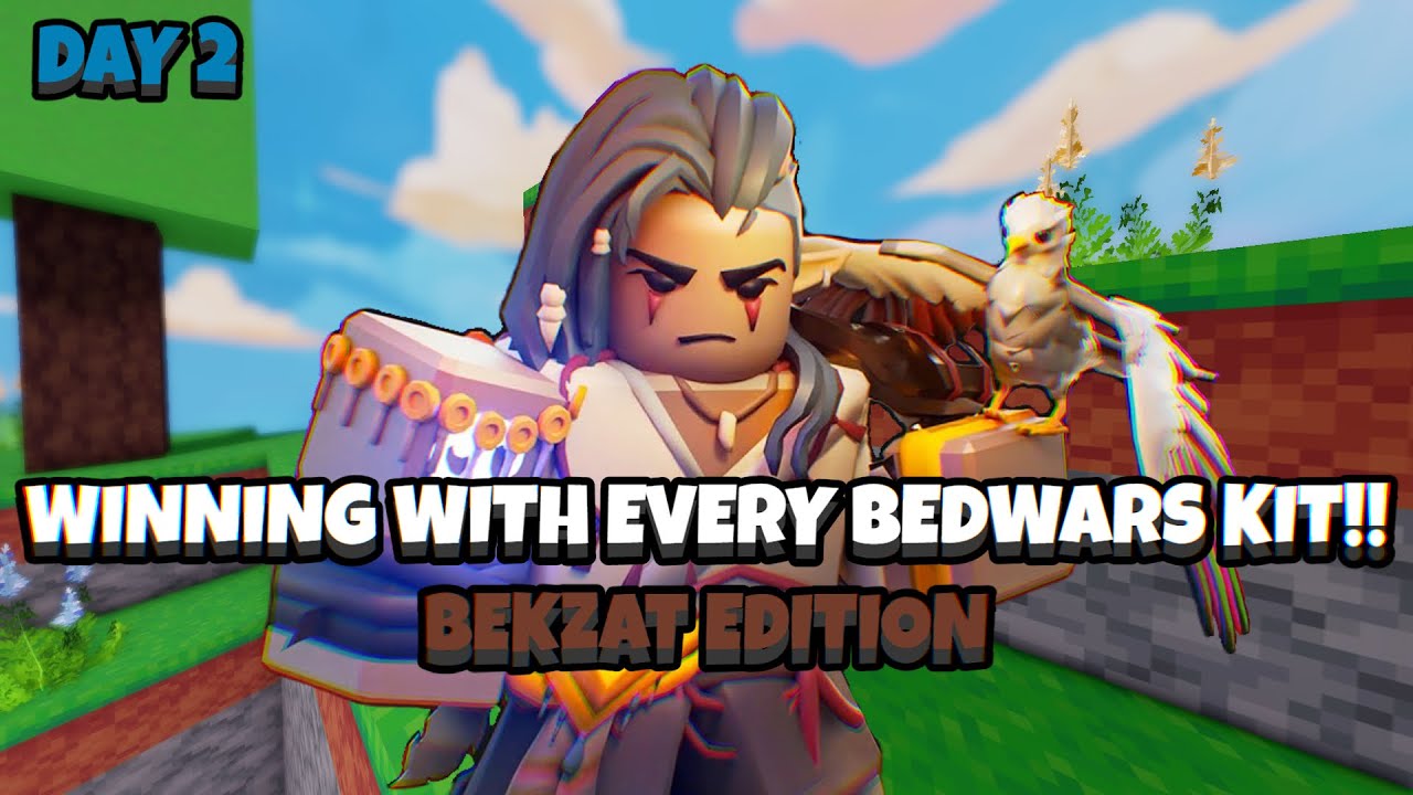 Winning With EVERY Bedwars Kit!! | Day 2 - Bekzat - YouTube