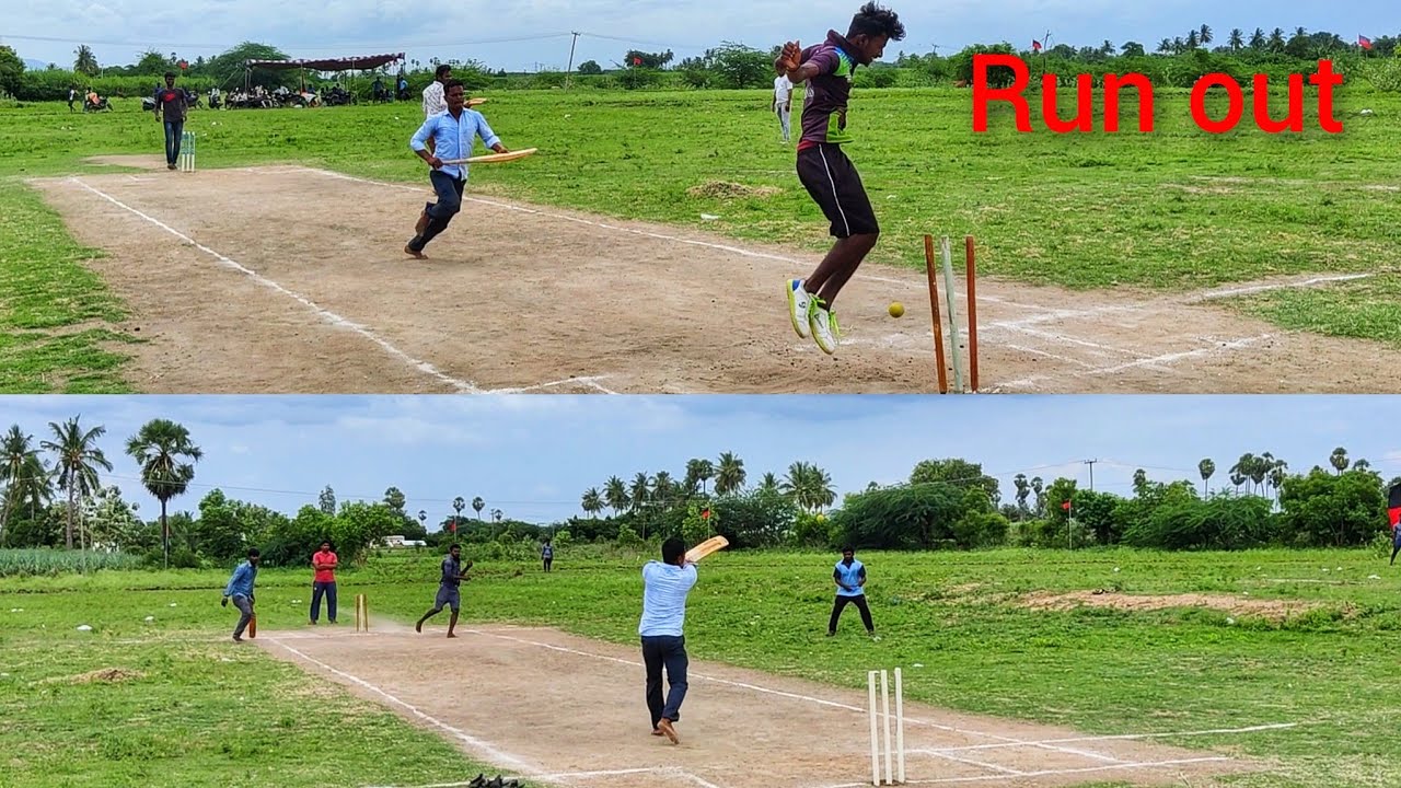 Thachampattu vs Aruthangudi cricket match | #cricket | village cricket ...