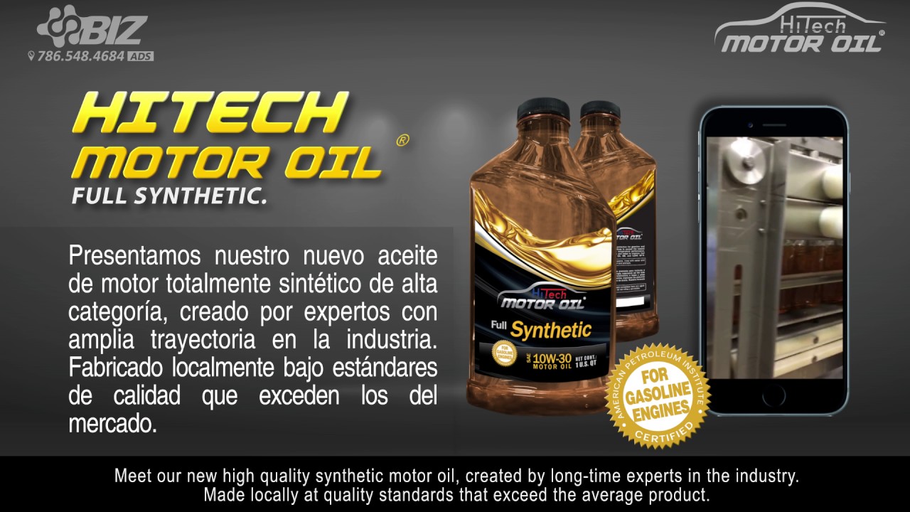 Hi Tech Motor Oil 2017 - YouTube
