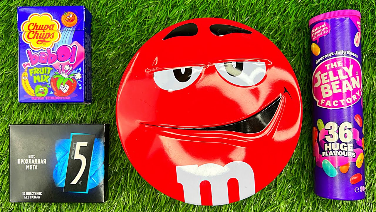 Satisfying Video | Unpacking 1 Rainbow M&M'S Containers with Color ...