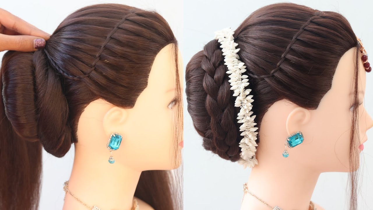 simple juda hairstyle for women | bun hairstyle for wedding | ladies ...