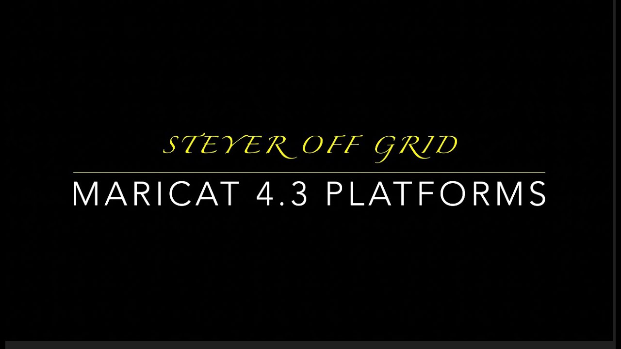 Maricat 4.3 Platforms (Hulls, Beams & tramp) - YouTube