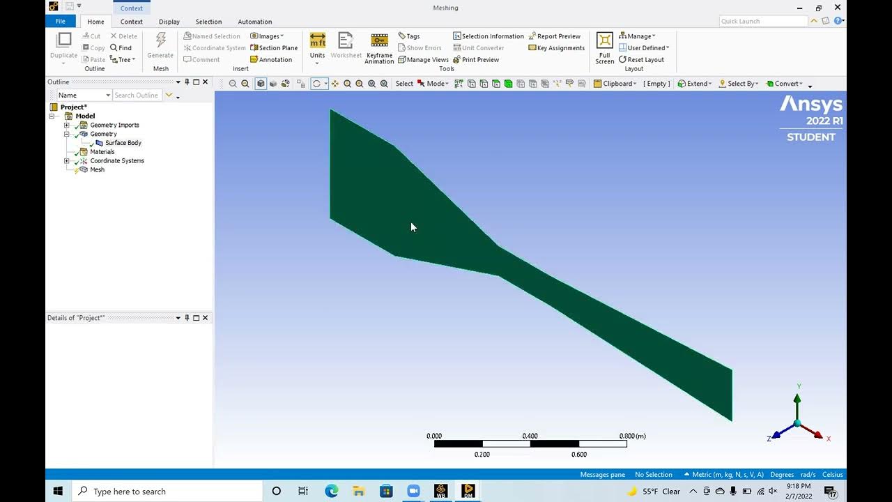 Project 1 2D wind tunnel simulation Fluent Ansys - YouTube