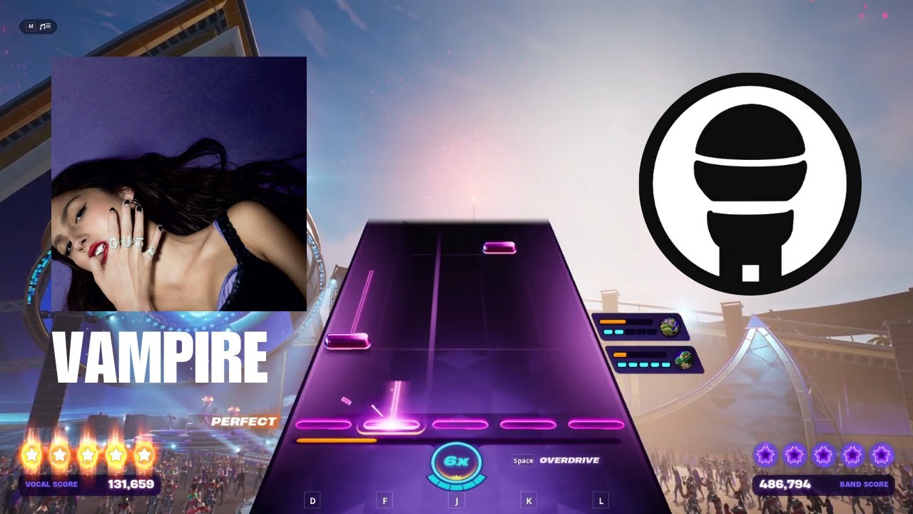 Fortnite Festival - "Vampire" by Olivia Rodrigo Expert Vocals 100% FC ...