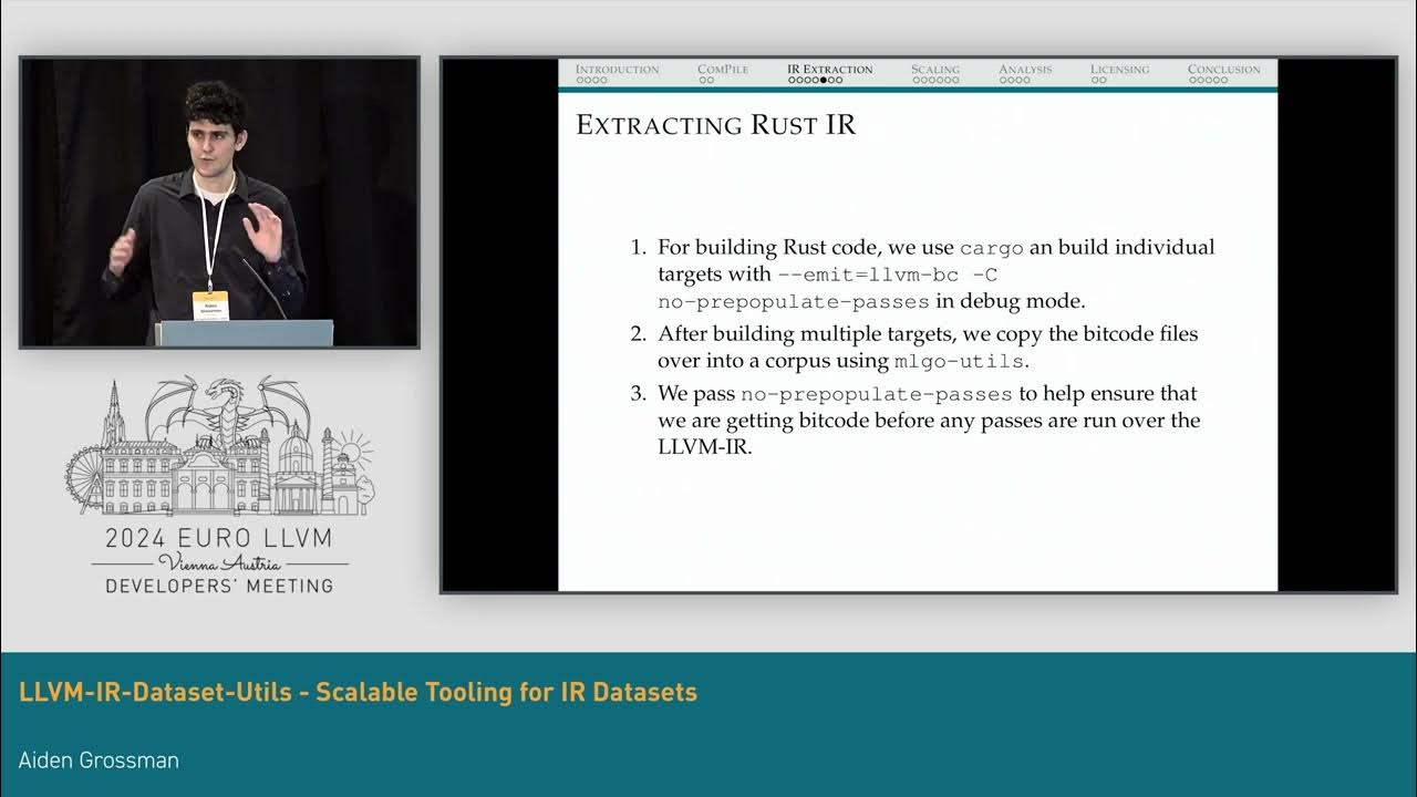 2024 EuroLLVM - LLVM-IR-Dataset-Utils - Scalable Tooling for IR Datasets - YouTube
