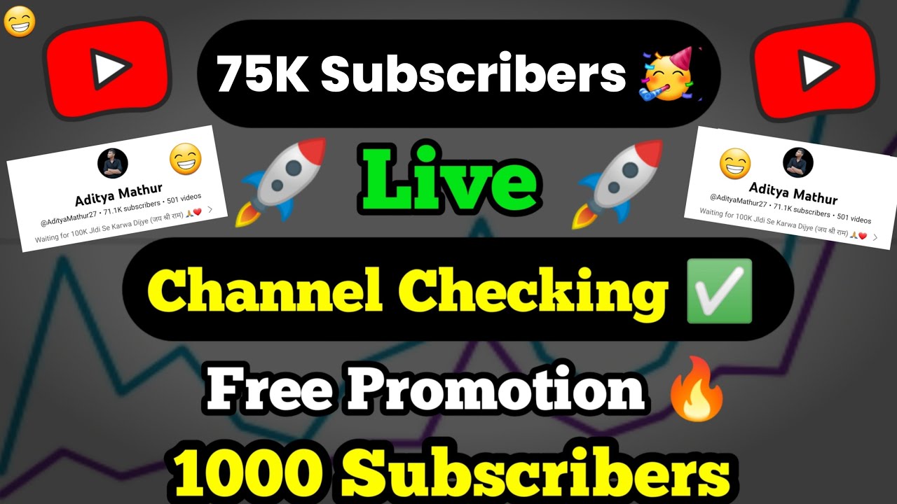Live Free Promotion & Channel Checking 🔥 - YouTube