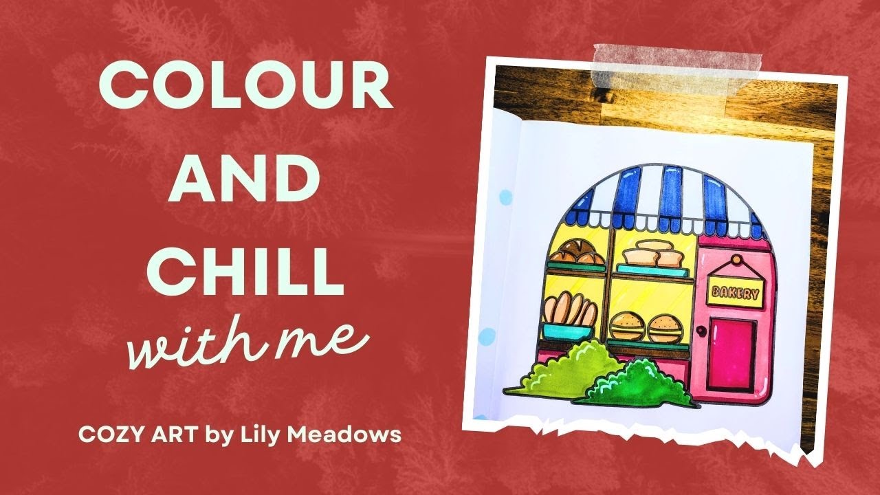 Cozy Coloring | Bakery - Colour & Chill with Me - YouTube