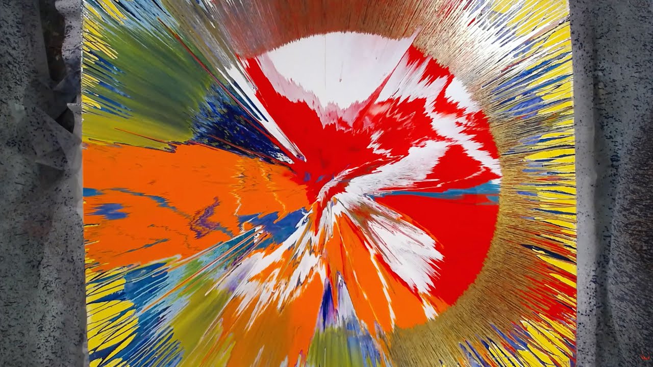 LIVE created Spin Painting with hilarious studio fail! - YouTube