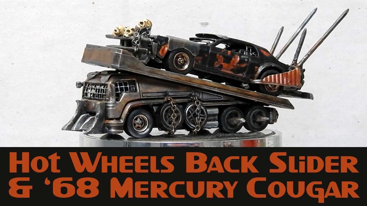 Hot Wheels Custom Post Apocalyptic Car Carrier And Cougar Pursuit Car ...