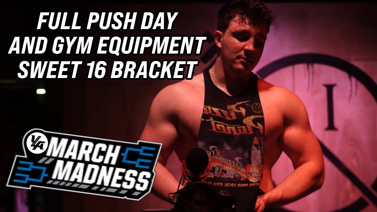 Gym Exercise Bracket and Full Push Day - YouTube