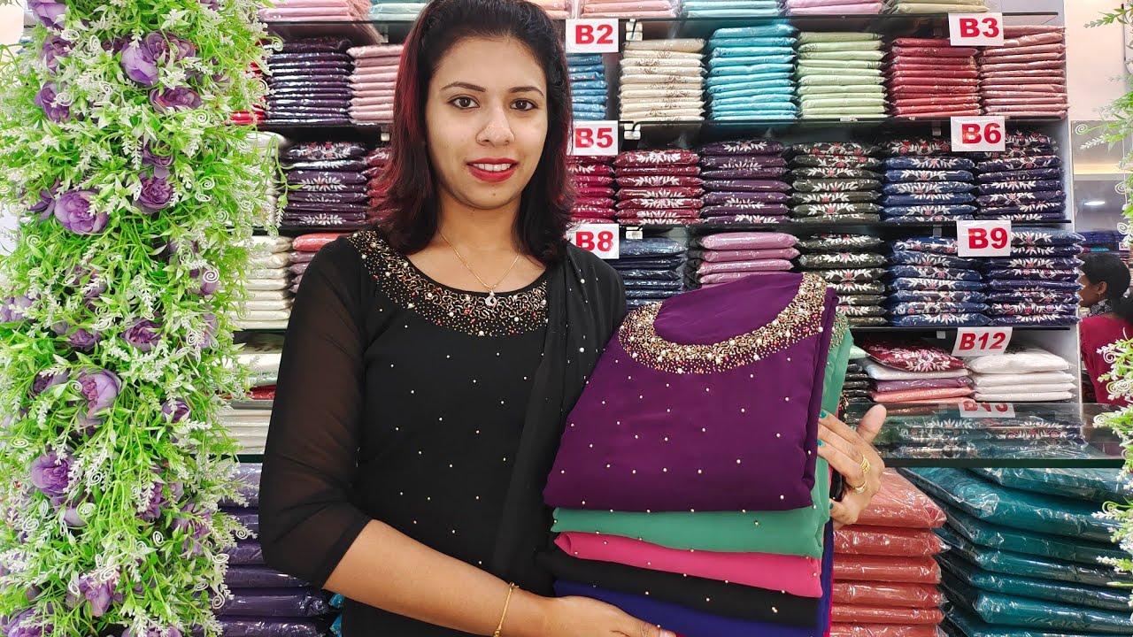 GEORGETTE HANDWORK DESIGN @1190/- - YouTube