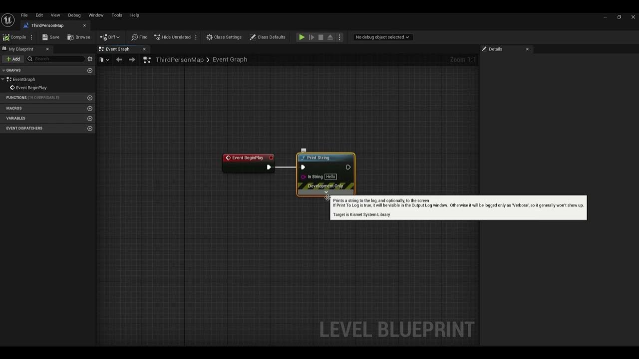 UE5 Blueprints Tutorial 002-1 Nodes ノード - YouTube