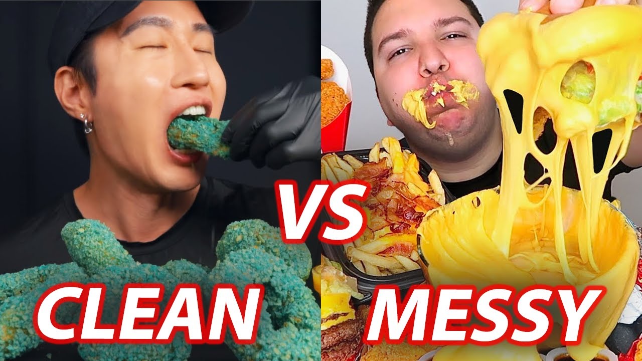 CLEAN vs MESSY Mukbangers - YouTube