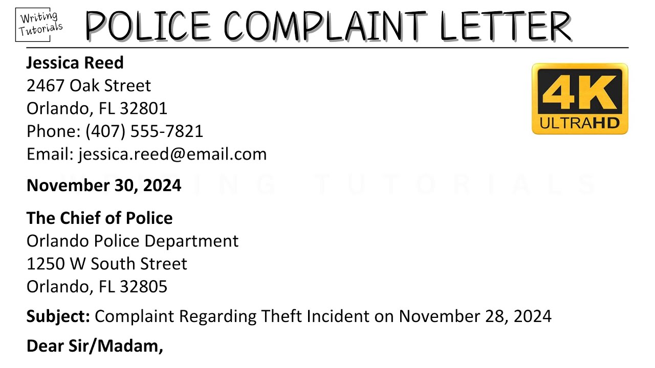 Police Complaint Letter Format Mobile Lost Complaint Letter To Police
