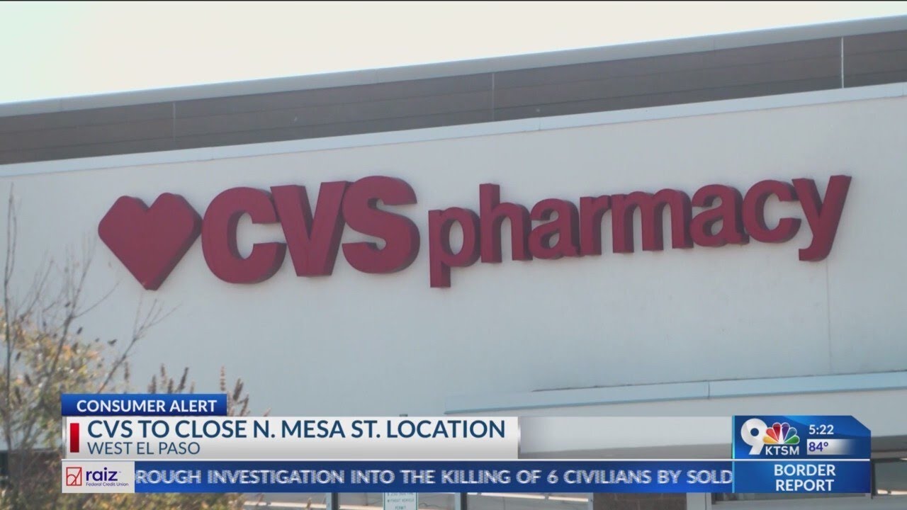 CVS Pharmacy closing in West El Paso - YouTube