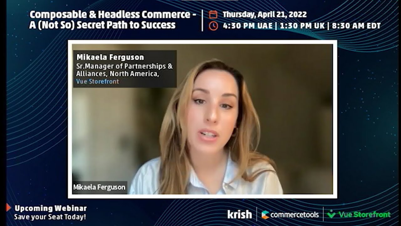 Live Webinar on Headless Commerce | Mikaela Ferguson on the Upcoming ...