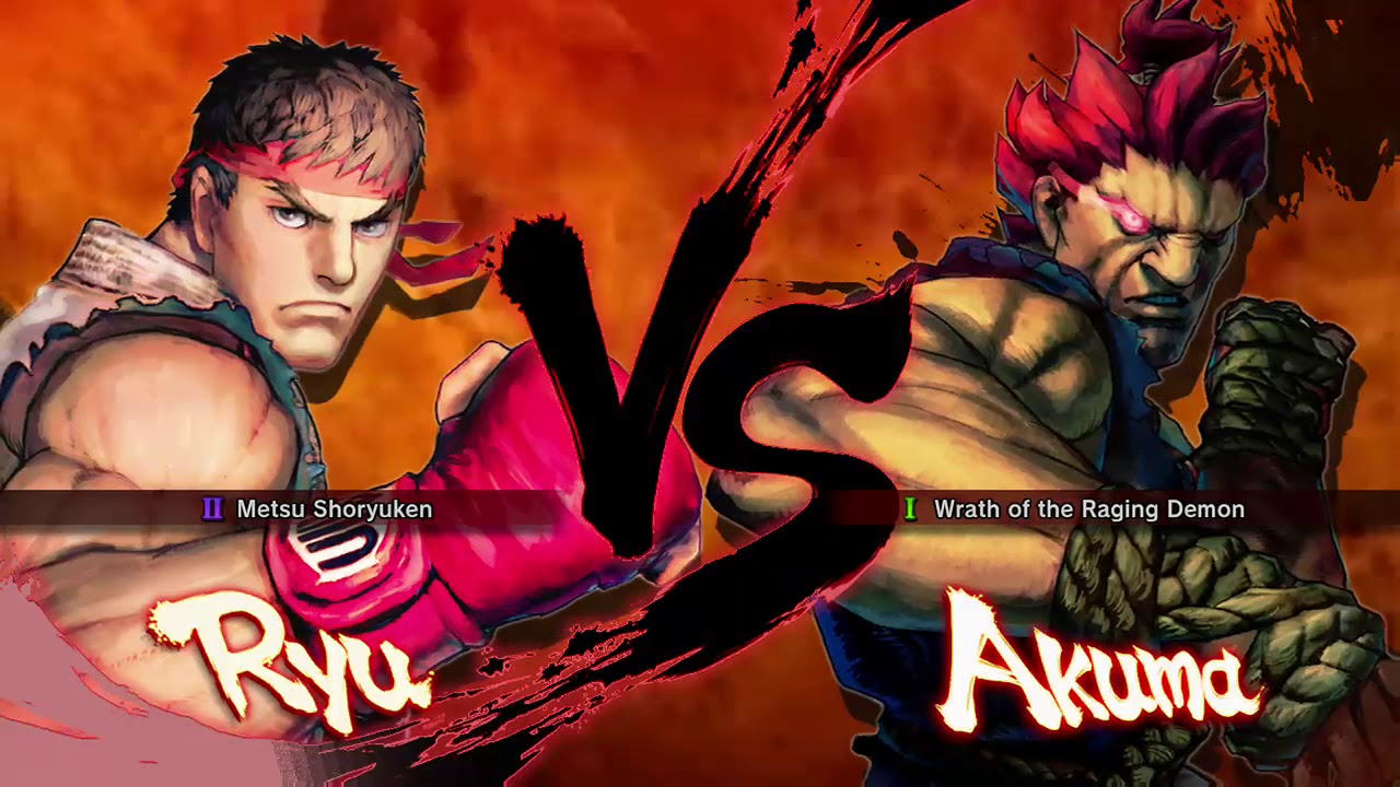 Super Street Fighter 4 Arcade Edition: Ryu Vs Akuma (Japanese) - YouTube
