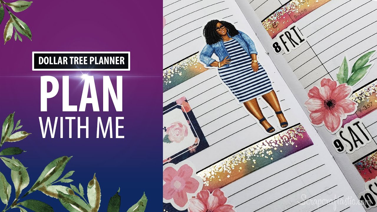 DOLLAR TREE PLANNER Weekly Food & Fitness Journal Setup | Plan With Me ...
