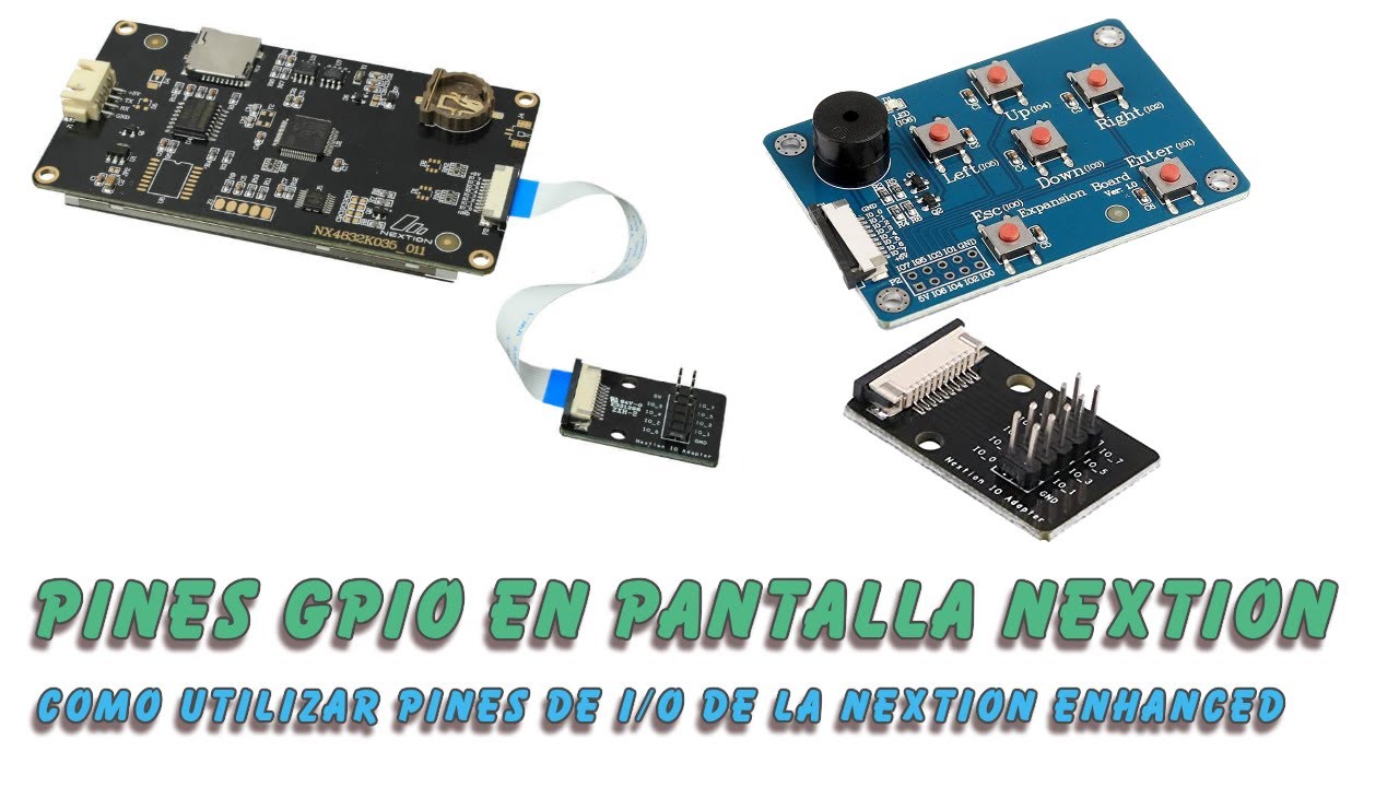 Como trabajar con los pines GP IO de la pantalla Nextion Enhanced ...