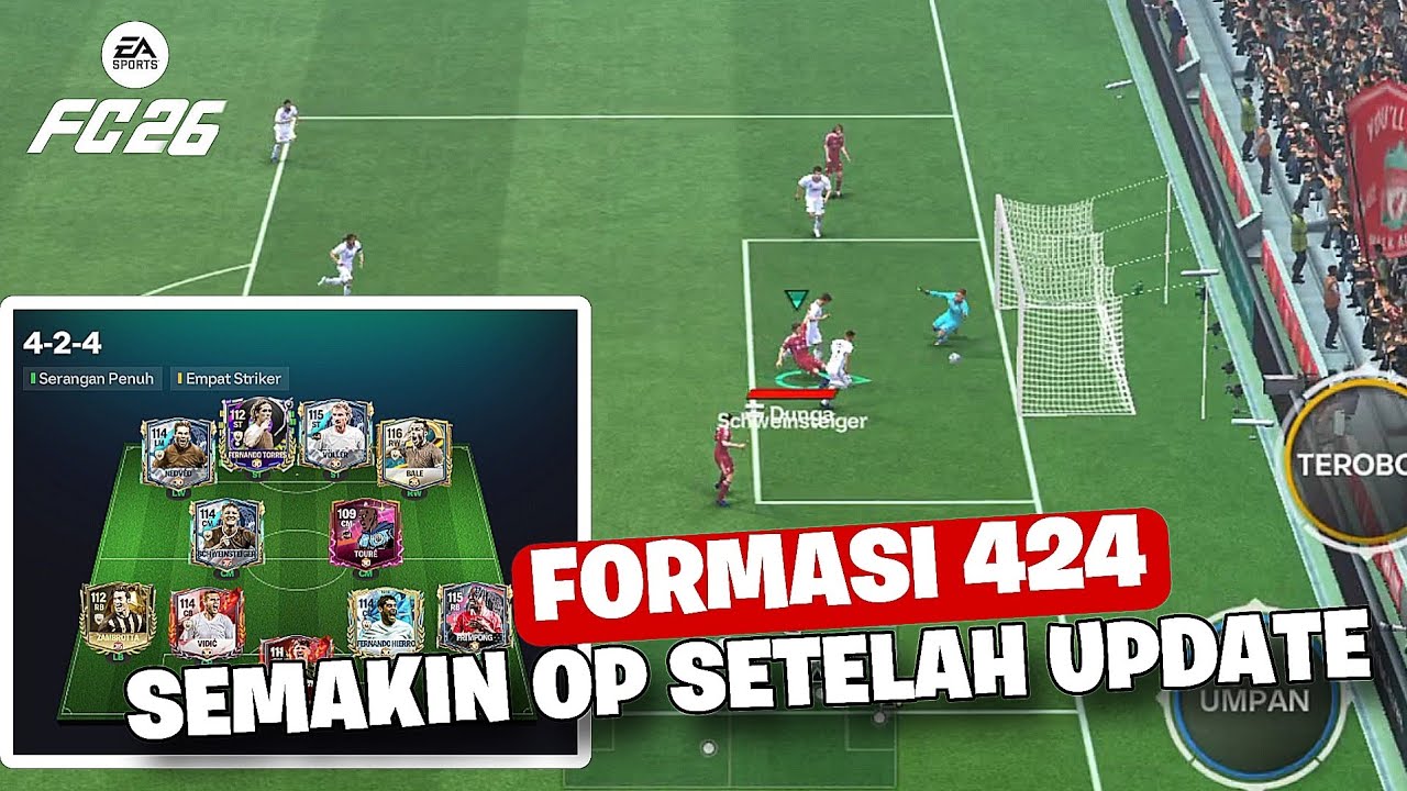 FORMASI 424 SEMAKIN OP SETELAH UPDATE FC 26 - YouTube