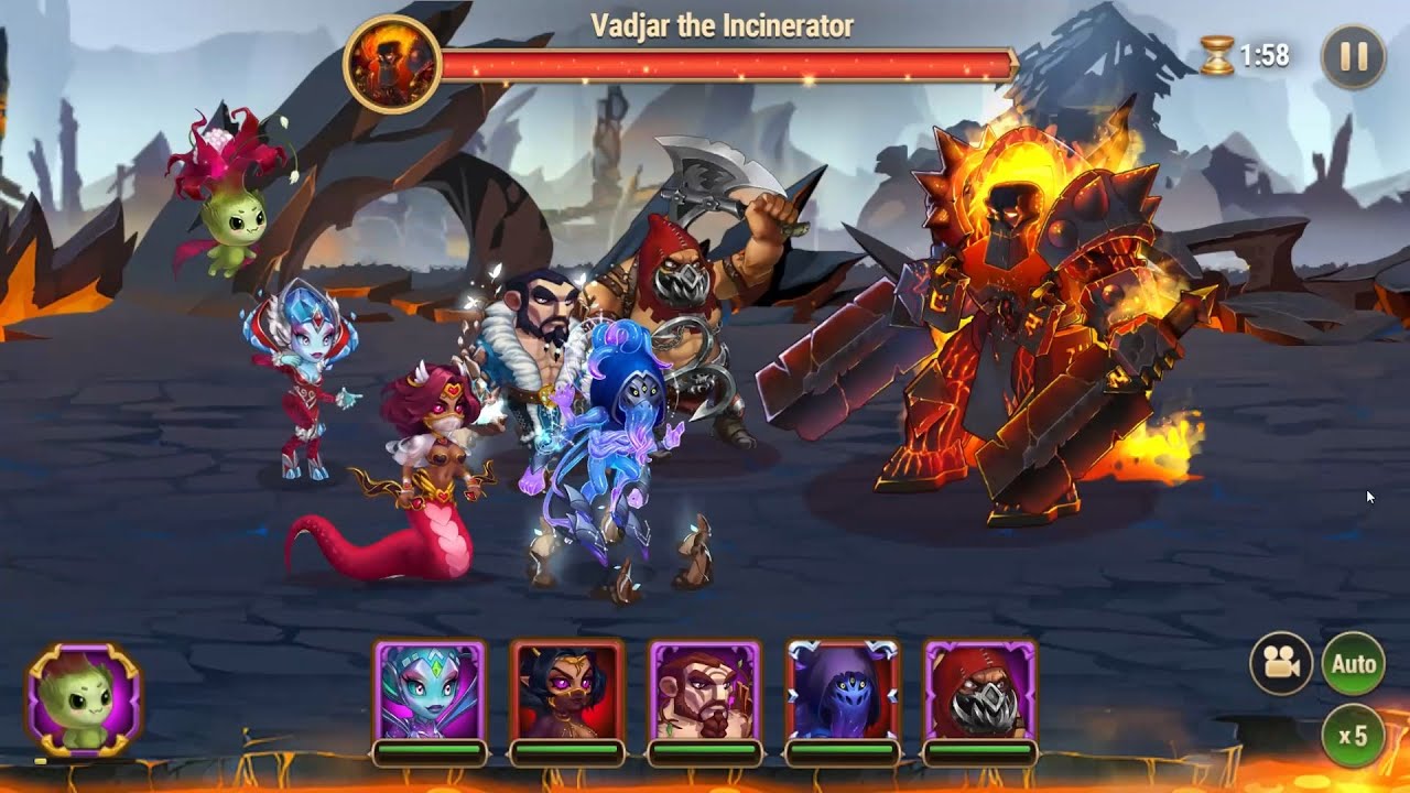 Hero Wars. Vadjar the Incinerator 160 level. Passage from Sergey ...