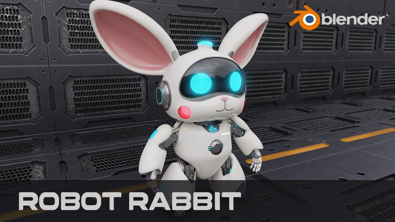 Robot Rabbit made in Blender - YouTube