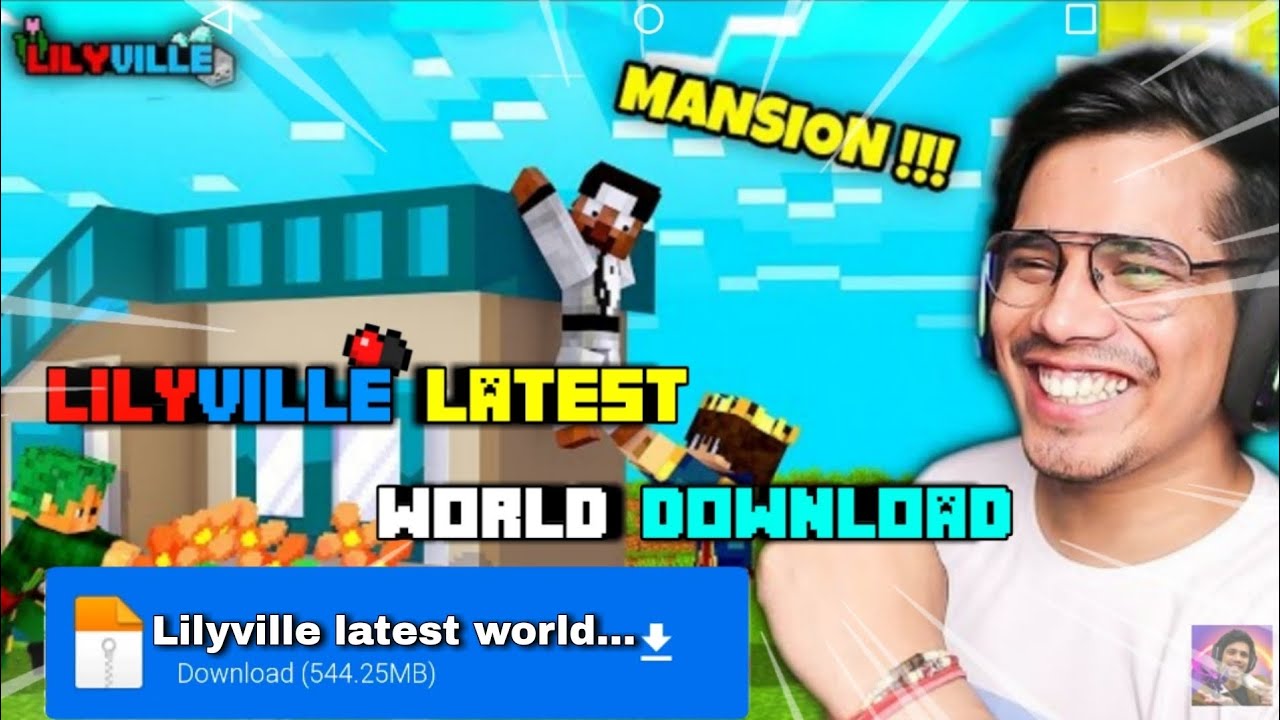 Lilyville latest world download for mcpe 1.19 || anshu Bisht lilyville ...