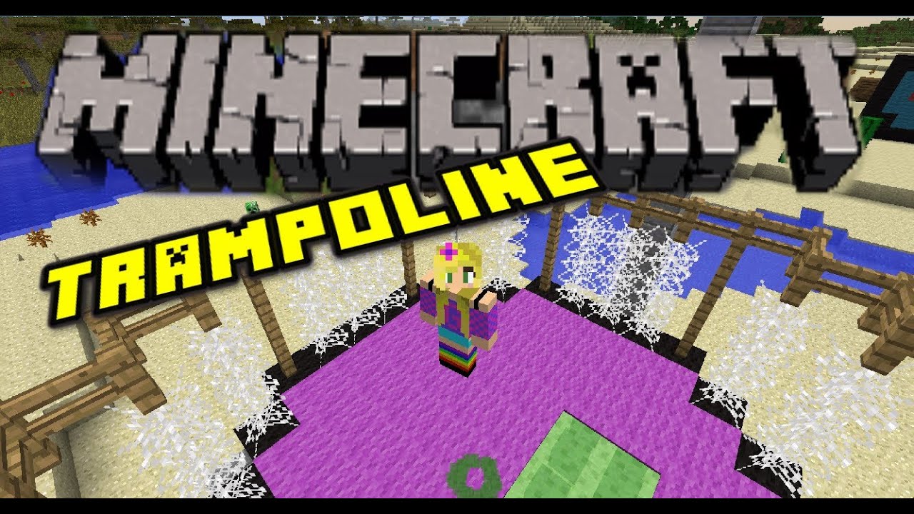 How Do I...BOUNCE Minecraft How to build a trampoline - YouTube