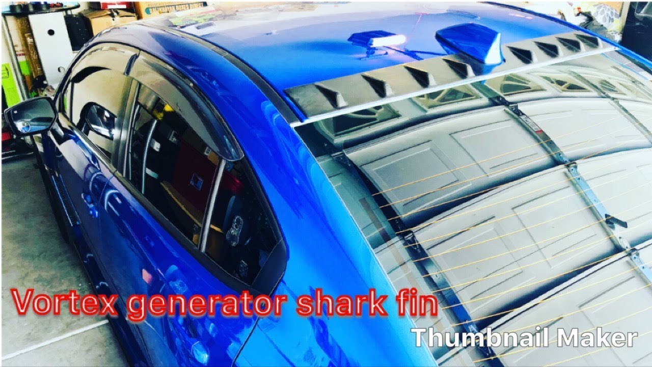 Vortex Generator Shark Fin - YouTube