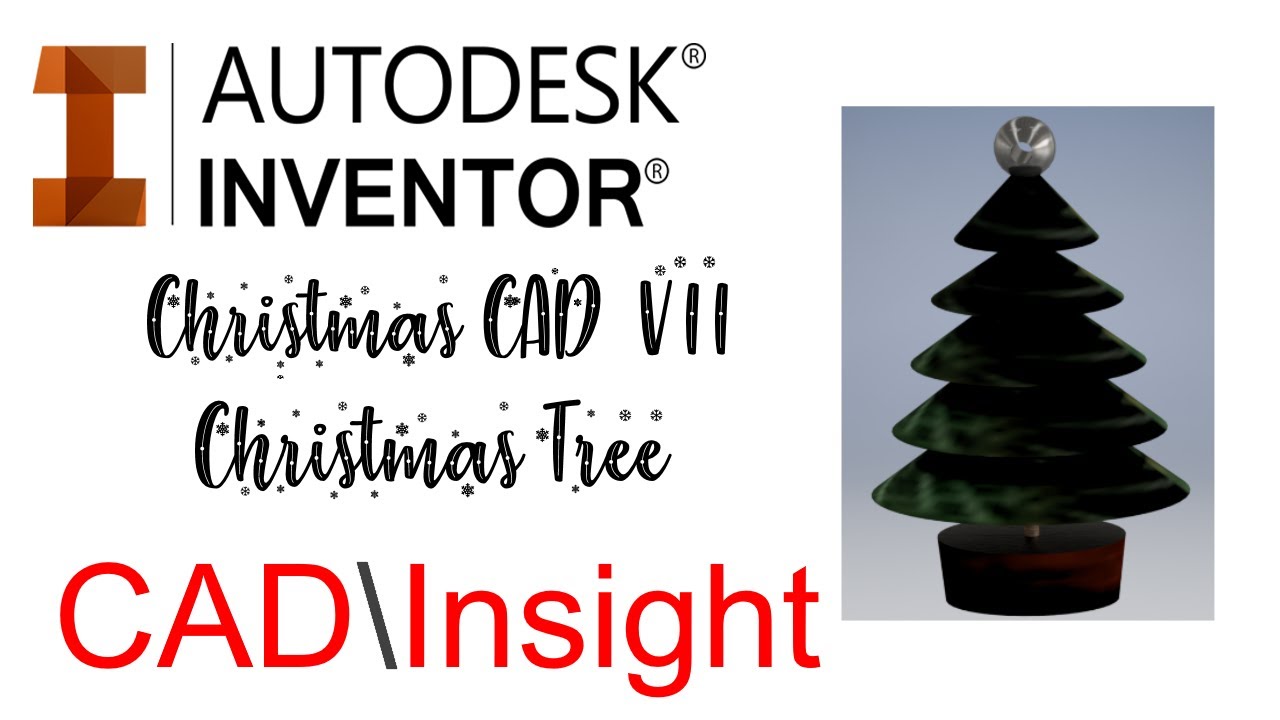 Autodesk Inventor- CADMAS VII - Christmas Tree Decoration - YouTube