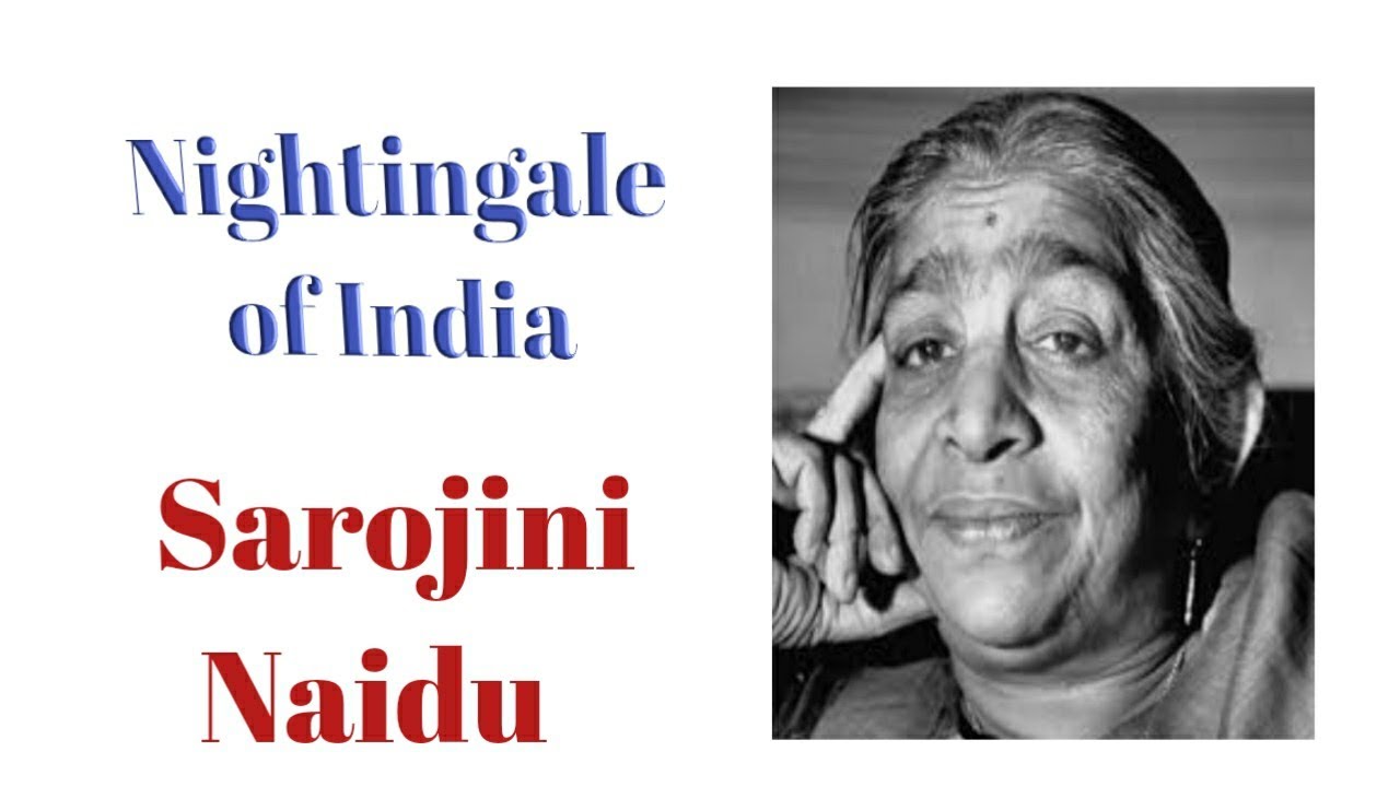 Nightingale of India/ Sarojini Naidu/ Indian poet and political ...