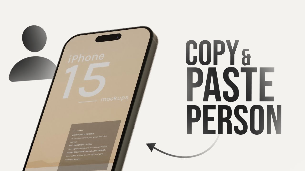 How to Copy and Paste a Person in iPhone Photo (tutorial) - YouTube