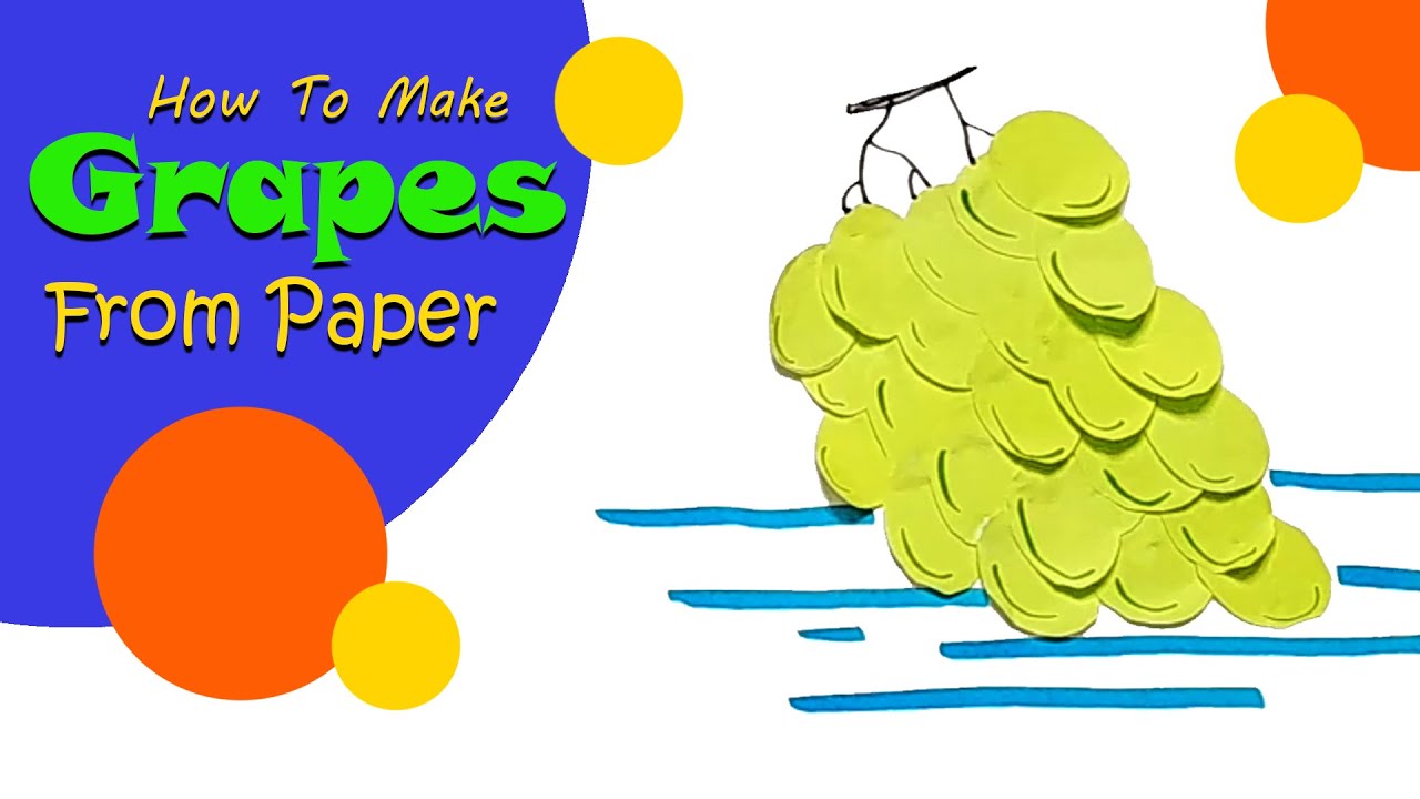How To Make Grapes From Paper | How To Make Grapes | Easy Paper Craft ...