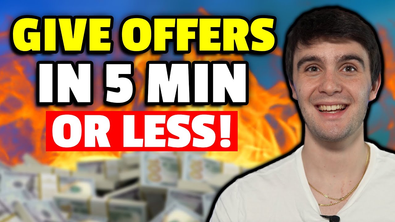 GIVE Instant Offers With This Formula! | Wholesaling Real Estate - YouTube