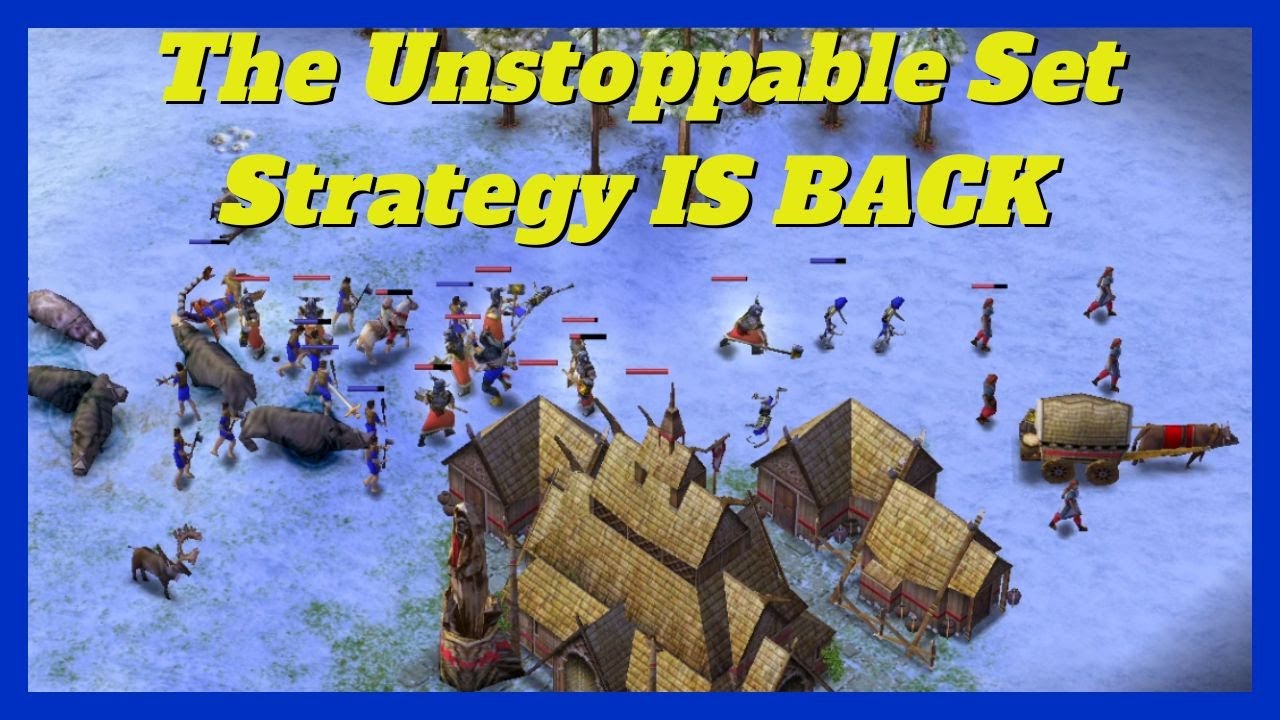 UNDEFEATED SET STRATEGY | 1v1 Set vs Loki #aom #ageofempires - YouTube