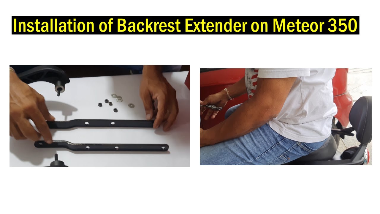 Installation of Backrest Extender on Meteor 350 !! (Must Watch) - YouTube