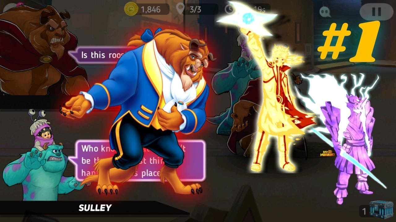 Disney Heroes: Battle Mode - Beast and Sulley Friendship (Part One ...