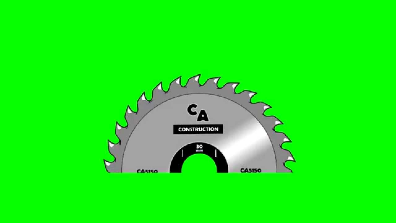 Animated Circular Saw Blade #3 ~ Green Screen - YouTube