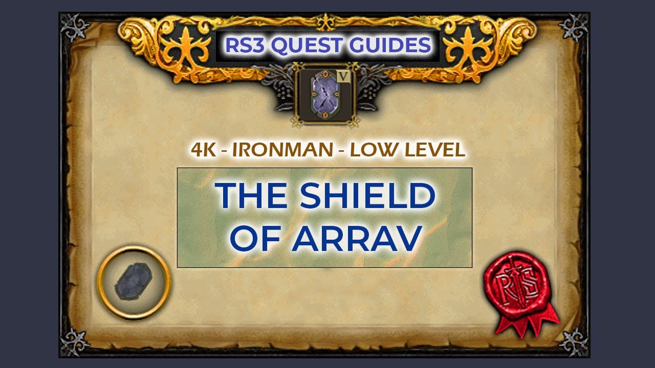 RS3: The Shield of Arrav Quest Guide | 4K | Ironman | Low Level - YouTube