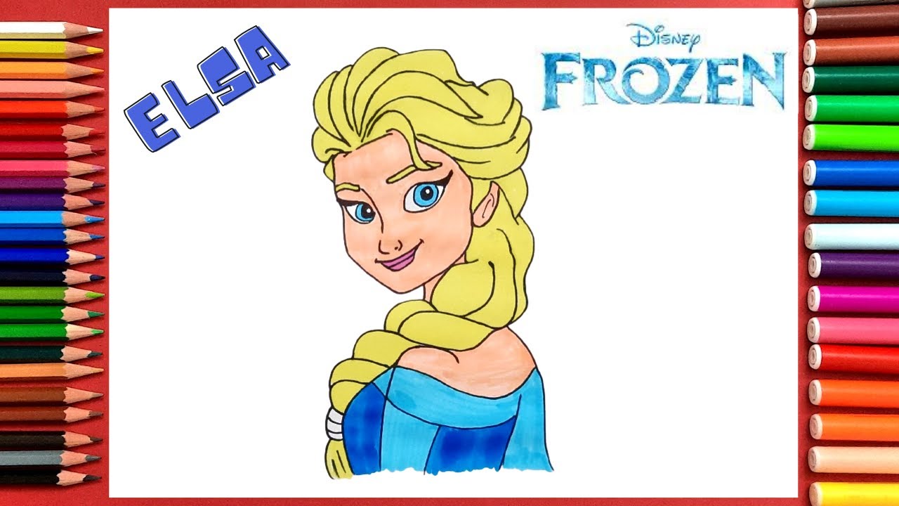 How to Draw Elsa Easy | Disney Frozen - YouTube