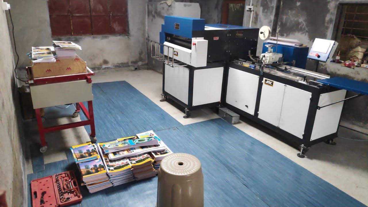 Fully Automatic Notebook Making Machine Working Video, Notebook Making ...