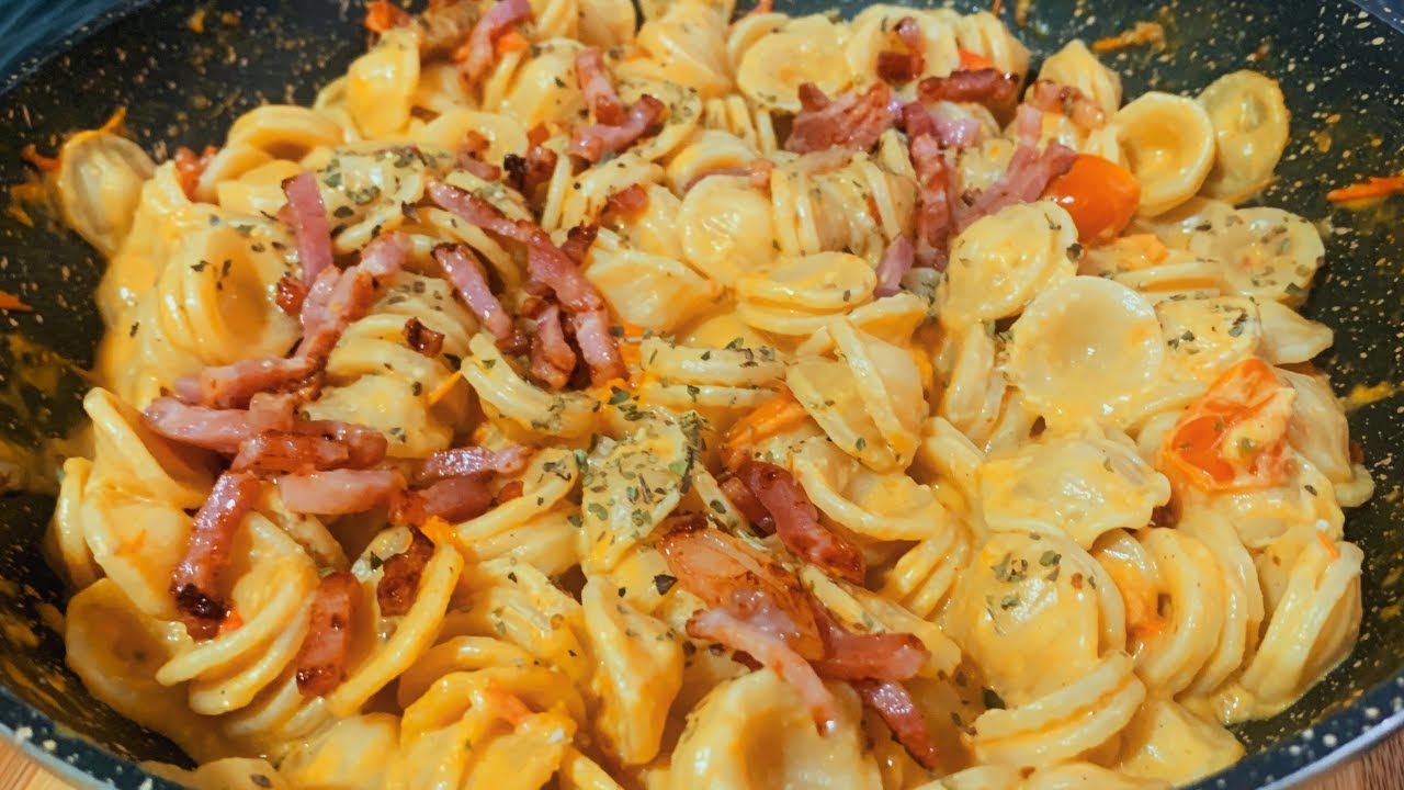 🍝 CREMOSA en 5 Minutos ¡Como en el Restaurante! Un plato delicioso para ...