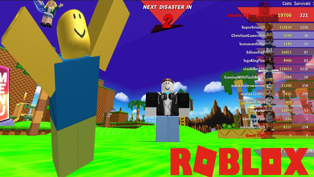 Roblox | Survive The Disasters 2 / HUMONGOUS NOOB TAKES CONTROL!! - YouTube